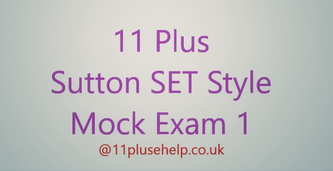 11 PLUS MOCK EXAMS - BEST QUALITY MOCK PAPERS - FULL-LENGTH PAPERS ...